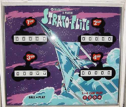 Pete's Pinball, Williams Strato Flite Pictures and Information